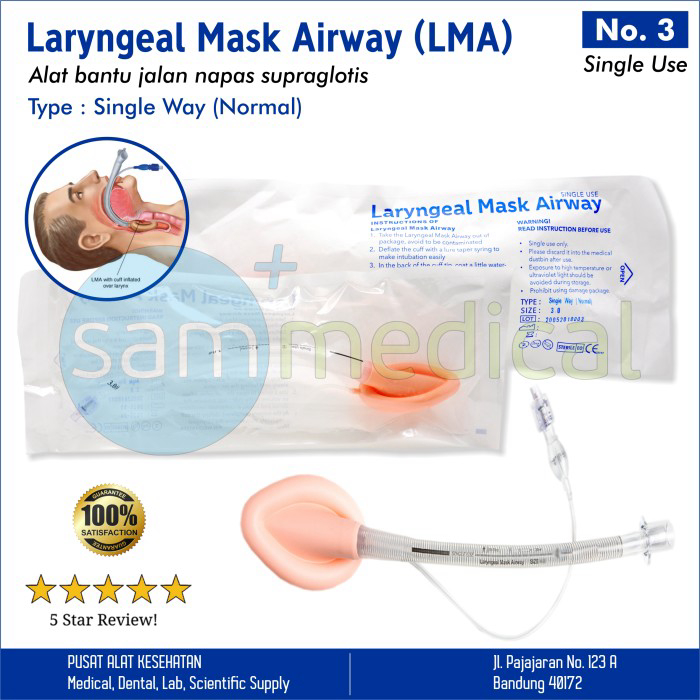 Forsch Laryngeal Mask Airway atau LMA Disposable No 3 | Lazada Indonesia