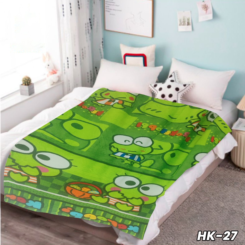 Selimut Bulu Motif Karakter Anak Ukuran 120x200 Motif Doraemon Hello ...