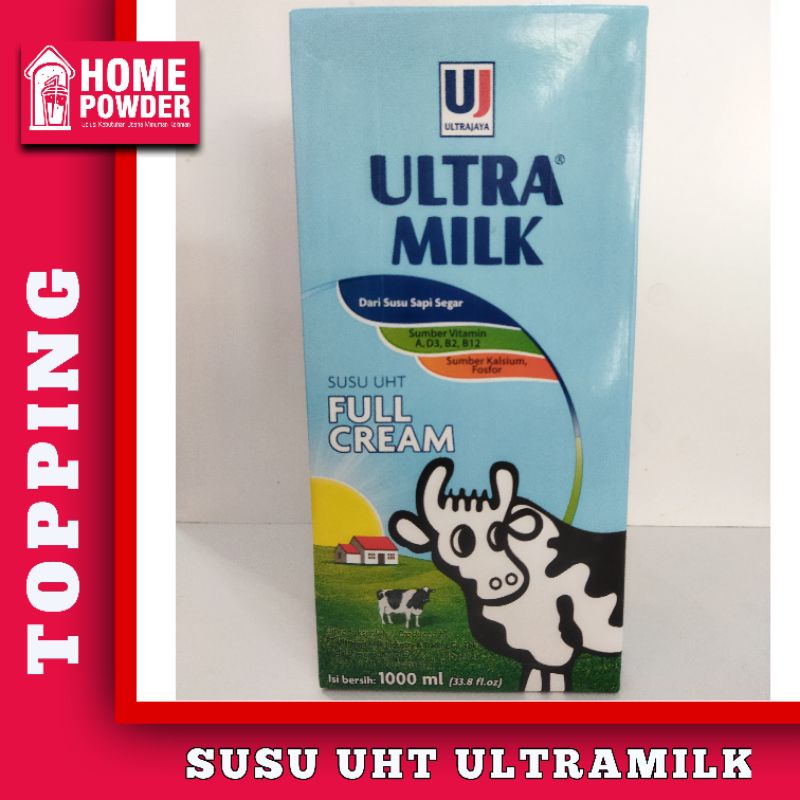 Susu UHT Full Cream Ultramilk 1000ml 1 liter murah | Lazada Indonesia