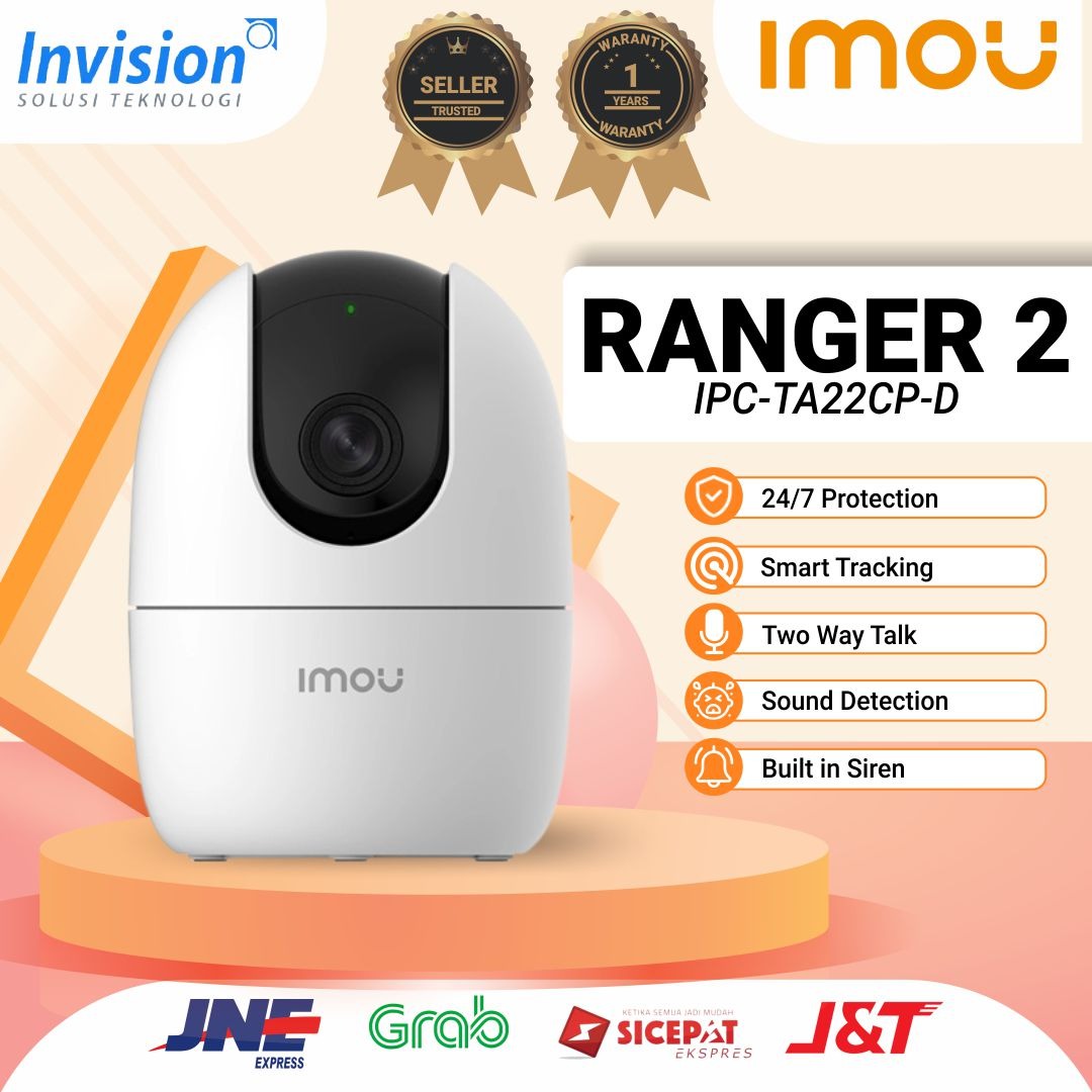 DAHUA IMOU RANGER 2 IPC A22EP 2MP 1080P Rotate WiFi Wireless IP Camera ...