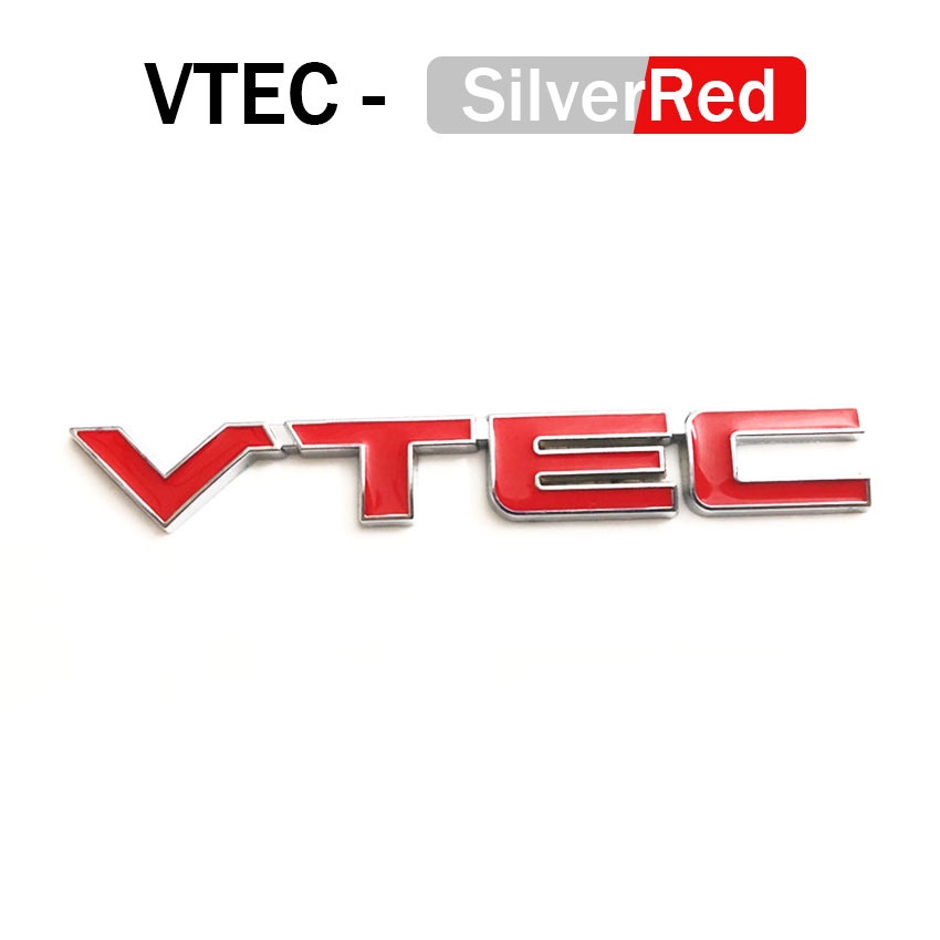 Metal 3D Emblem VTEC Sticker VTEC Stiker Honda Letter Car Auto ...