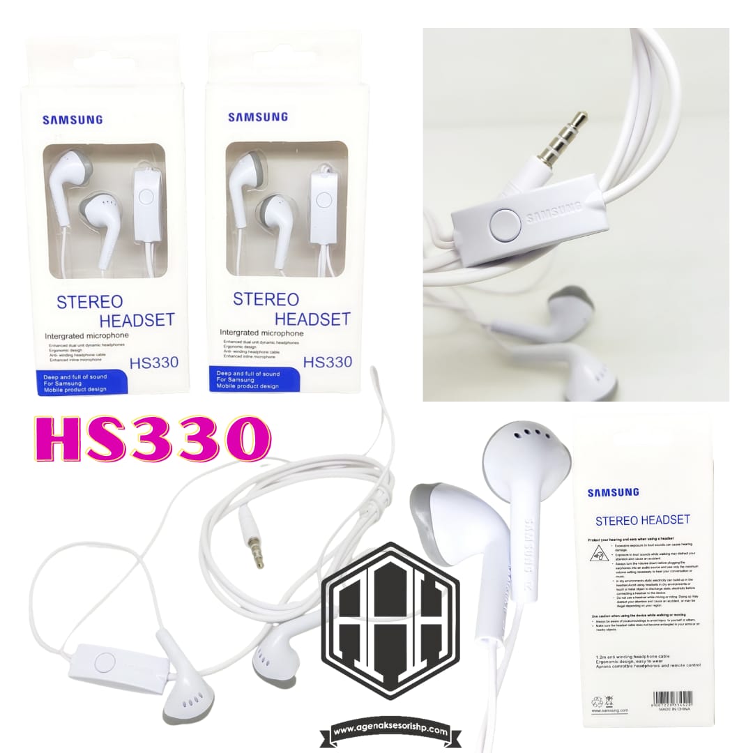 HS330 Headset Samsung Stereo Jack 3.5mm Deep & Full of Sound Handsfree ...