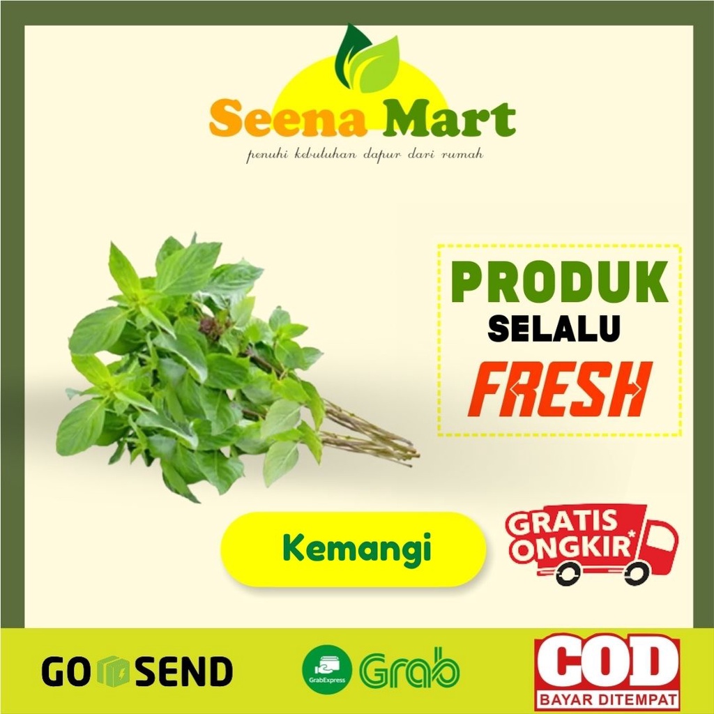 Sayuran Kemangi Lalapan Daun Kemangi 1 Ikat Lalap Segar Pasar Lampung ...