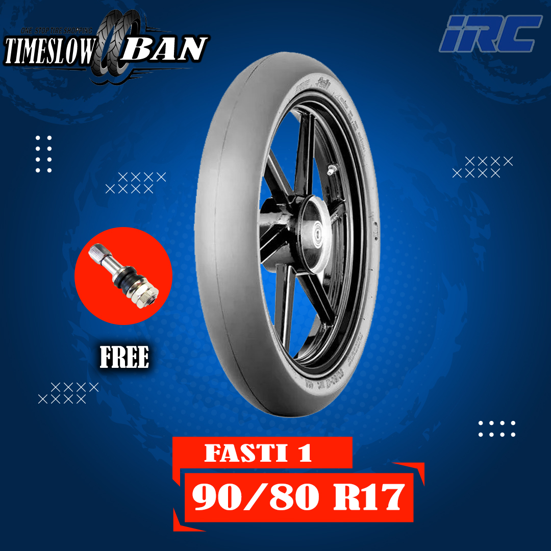 Ban Motor SLICK RACING COMPOUND // IRC FASTI 1 90/80 Ring 17 Tubeless ...