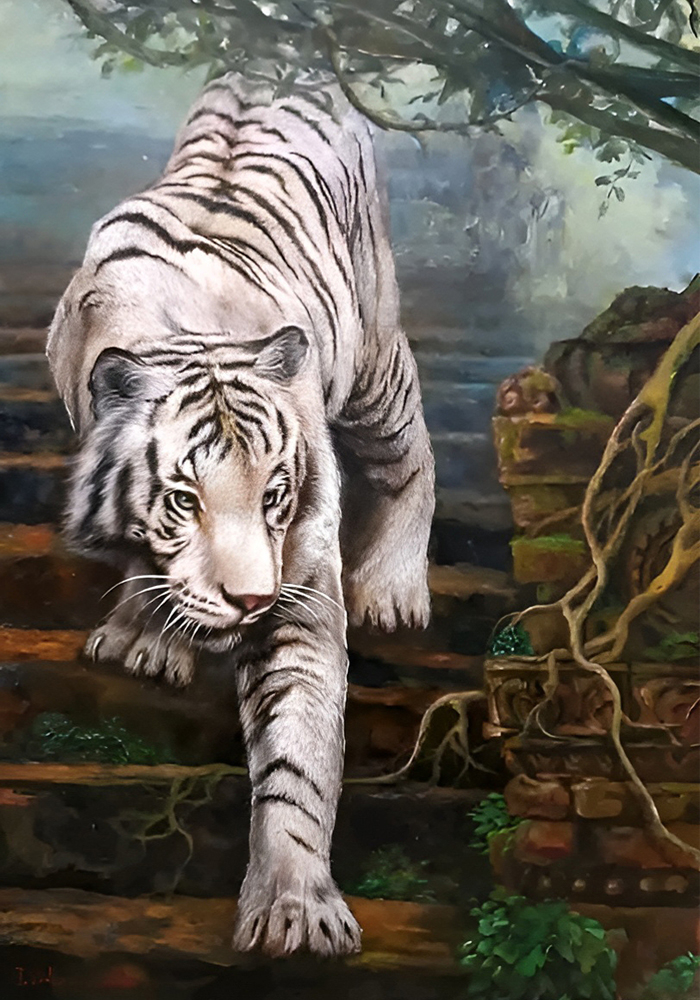 HIASAN DINDING HARIMAU PUTIH,POSTER CETAK HARIMAU PUTIH, HIASAN DINDING ...