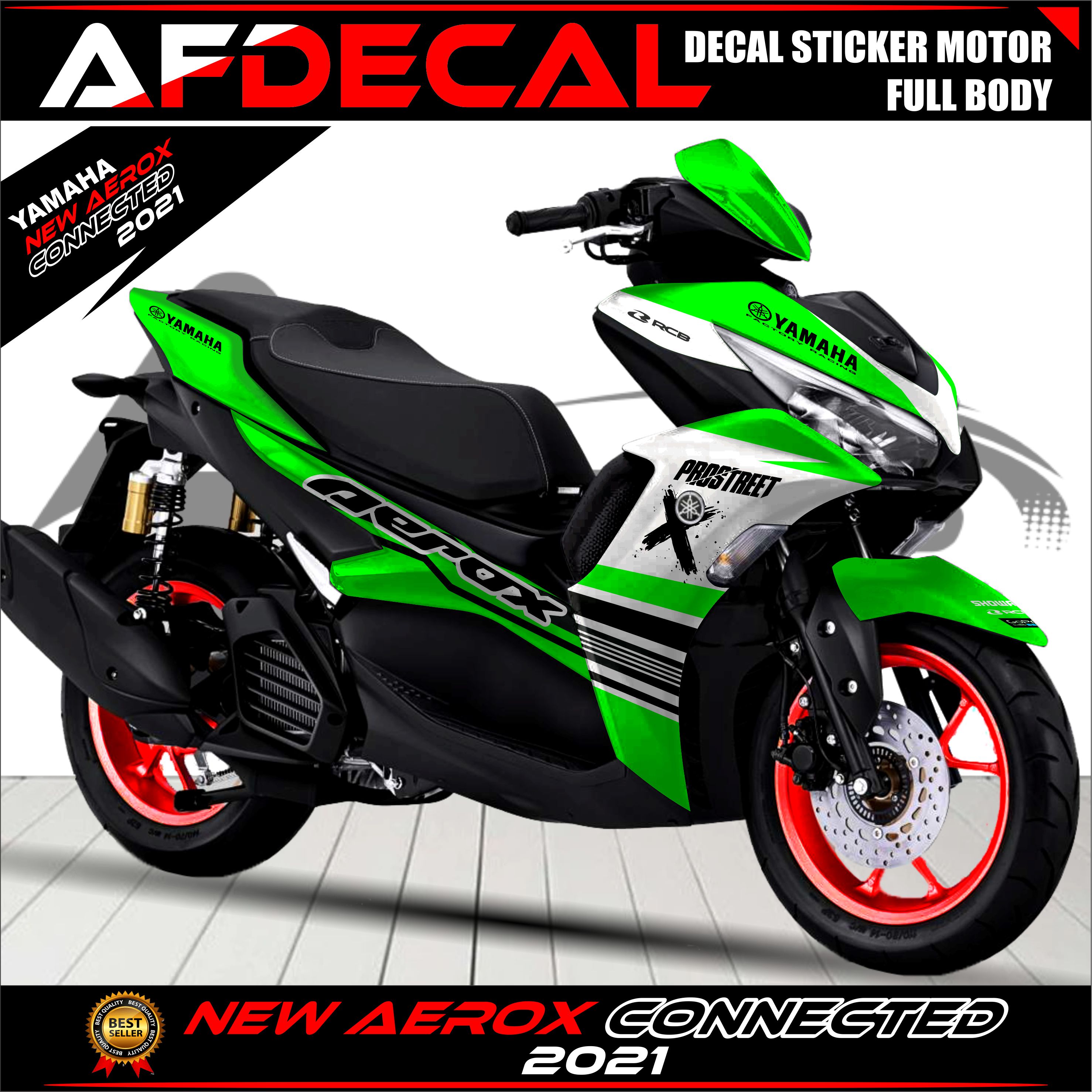 Terbaru Decal Sticker Striping Aerox New Connected 155 Full Body ...