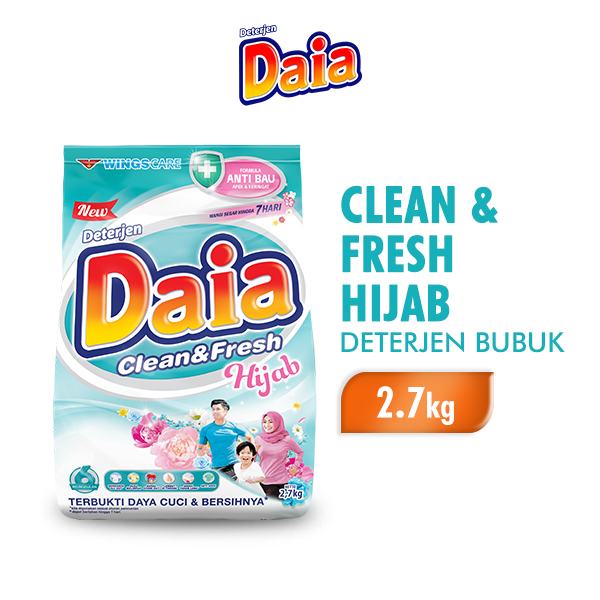 DAIA Deterjen Bubuk Clean & Fresh Hijab 2.7kg | Lazada Indonesia