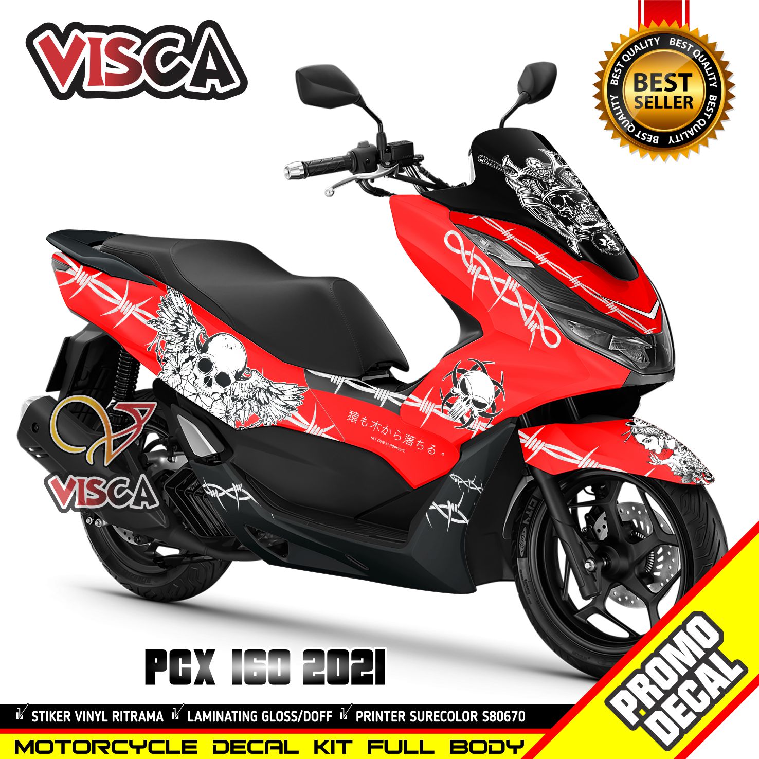 Stiker Pcx 160 Terbaru 2022 Decal Pcx 160 Full Body Stiker Pcx 160 ...