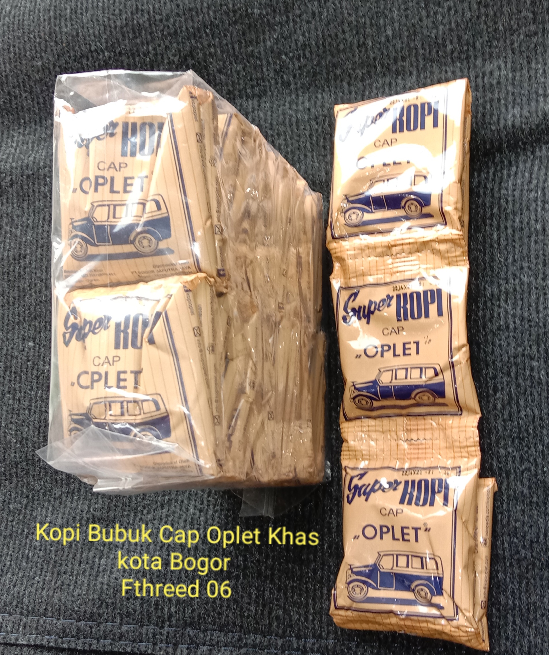 Kopi Cap Oplet . Kopi bubuk Tanpa Gula [ 1 pack/ 30 Sachet/ 7 gr ...