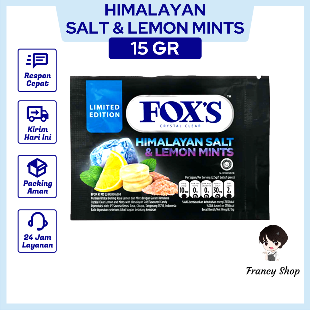 Permen Fox's Himalayan Salt & Lemon Mints 15 Gr | Lazada Indonesia