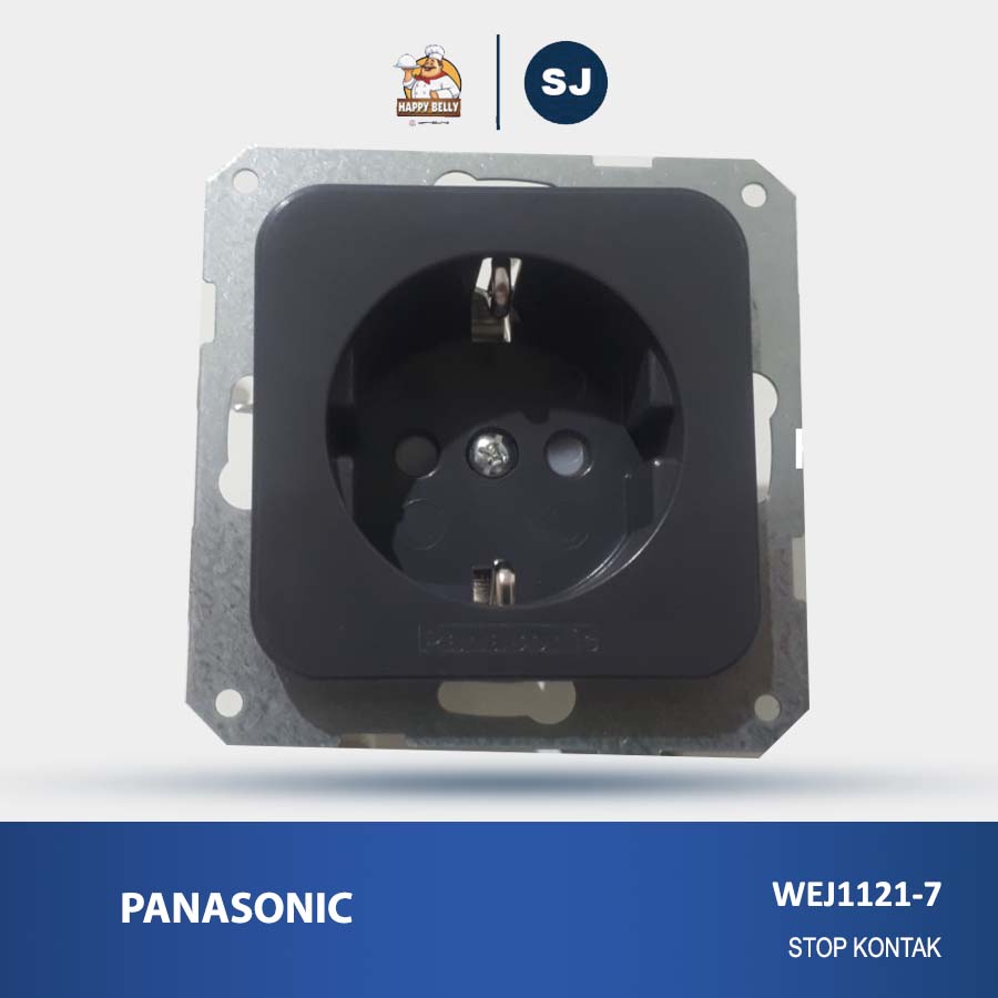 MATA STOP KONTAK CP PANASONIC WEJ1121-7 - HITAM | Lazada Indonesia