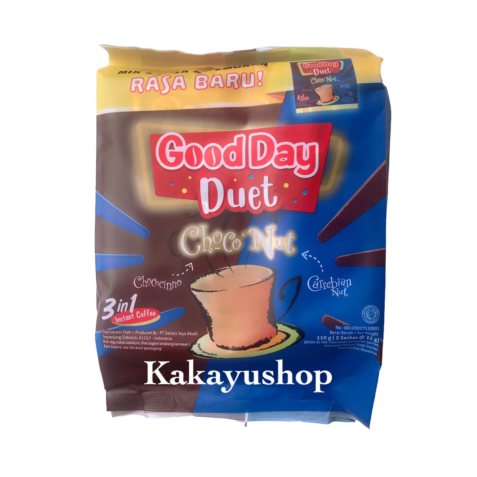 GOOD DAY Duet Instant Coffe 110 gr sachet 5 Sachet - 22 gr - Minuman ...