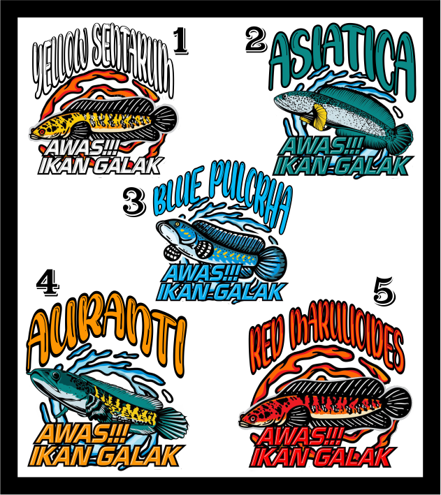 STIKER AKUARIUM IKAN CHANNA 9CM | Lazada Indonesia