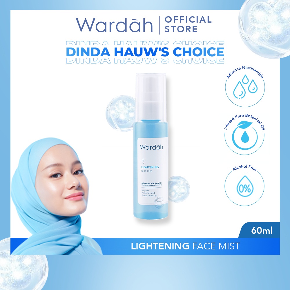 Wardah Lightening Face Mist 60 ml - Face Mist 3-in-1 dengan Advanced ...