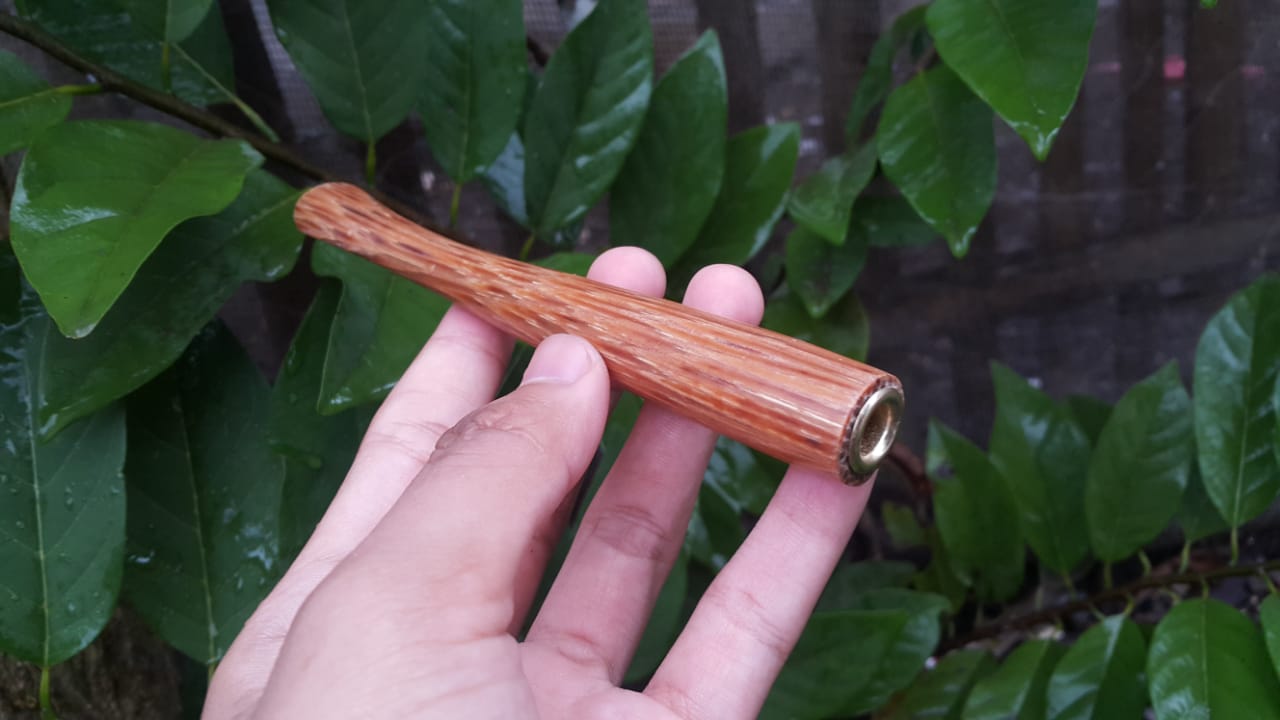 Pipa kayu nibung / pipa nibung kayu syurga / pipa kayu nibung keemasan ...