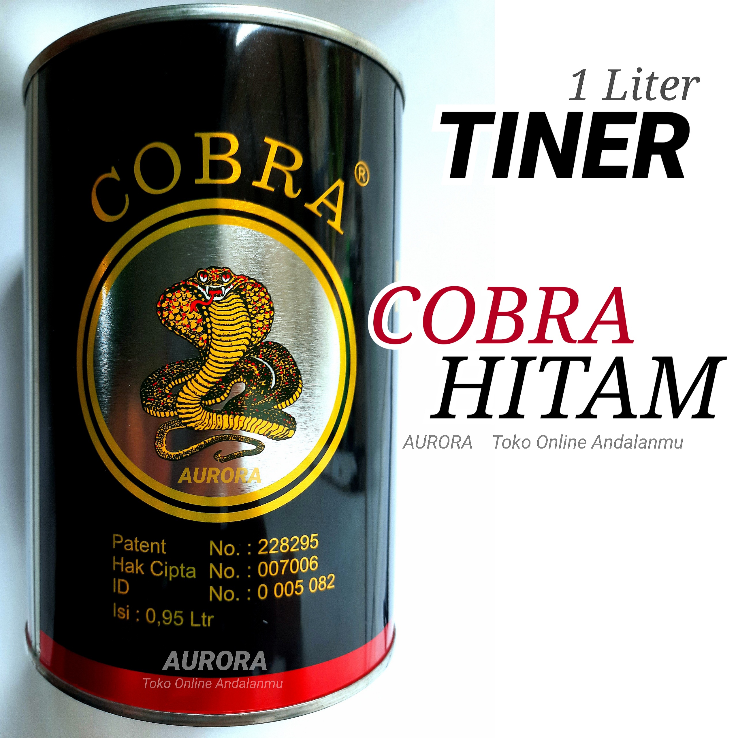 Tiner COBRA HITAM 1 Liter Thinner Kualitas Terbaik | Lazada Indonesia