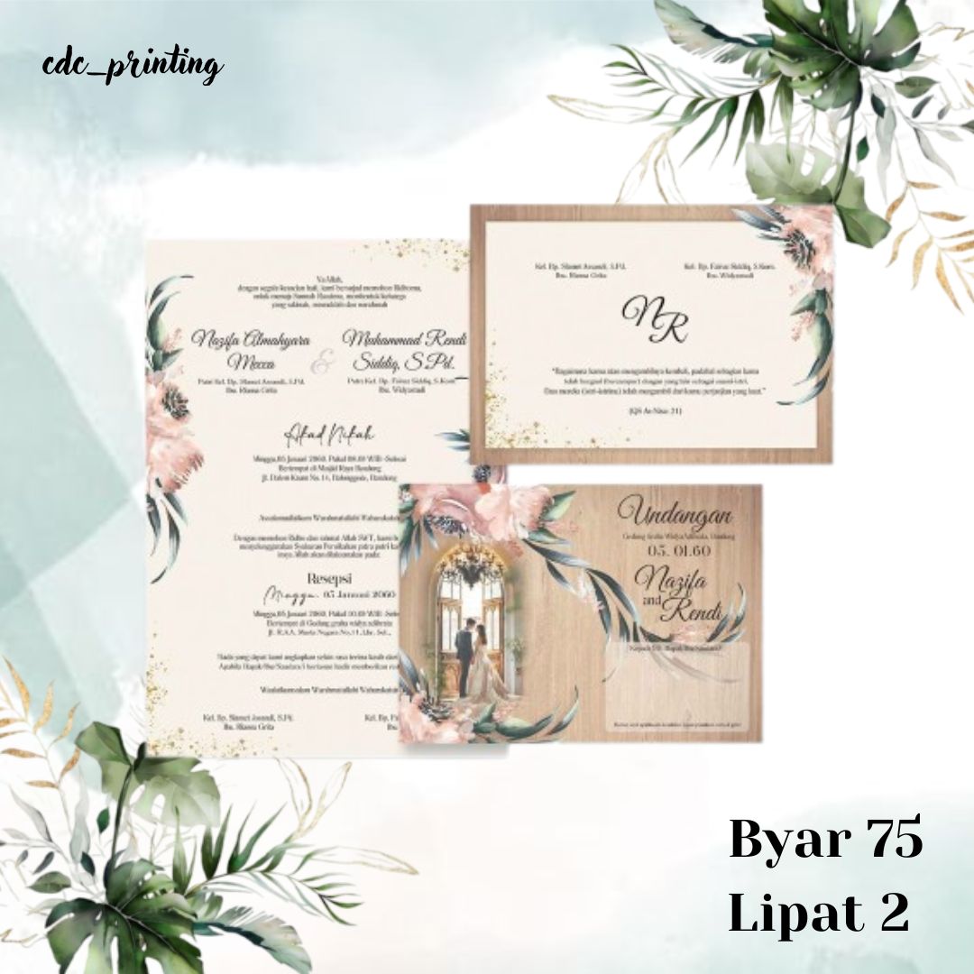[isi 100 lembar] UNDANGAN PERNIKAHAN BYAR 70-77| UNDANGAN MODERN ...