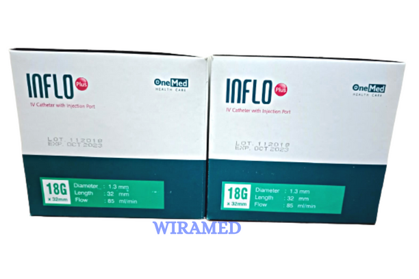 Inflo Plus I.V. Cathether OneMed Ukuran 18G, 20G, 22G | Lazada Indonesia