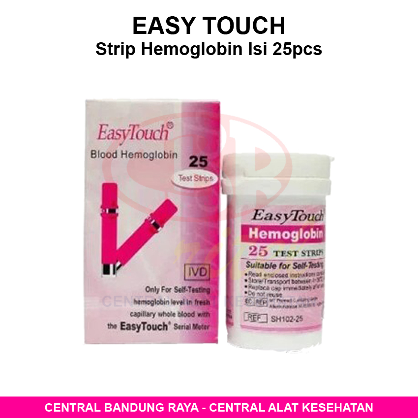 EASY TOUCH Strip Hemoglobin / Hb isi 25pcs | Lazada Indonesia