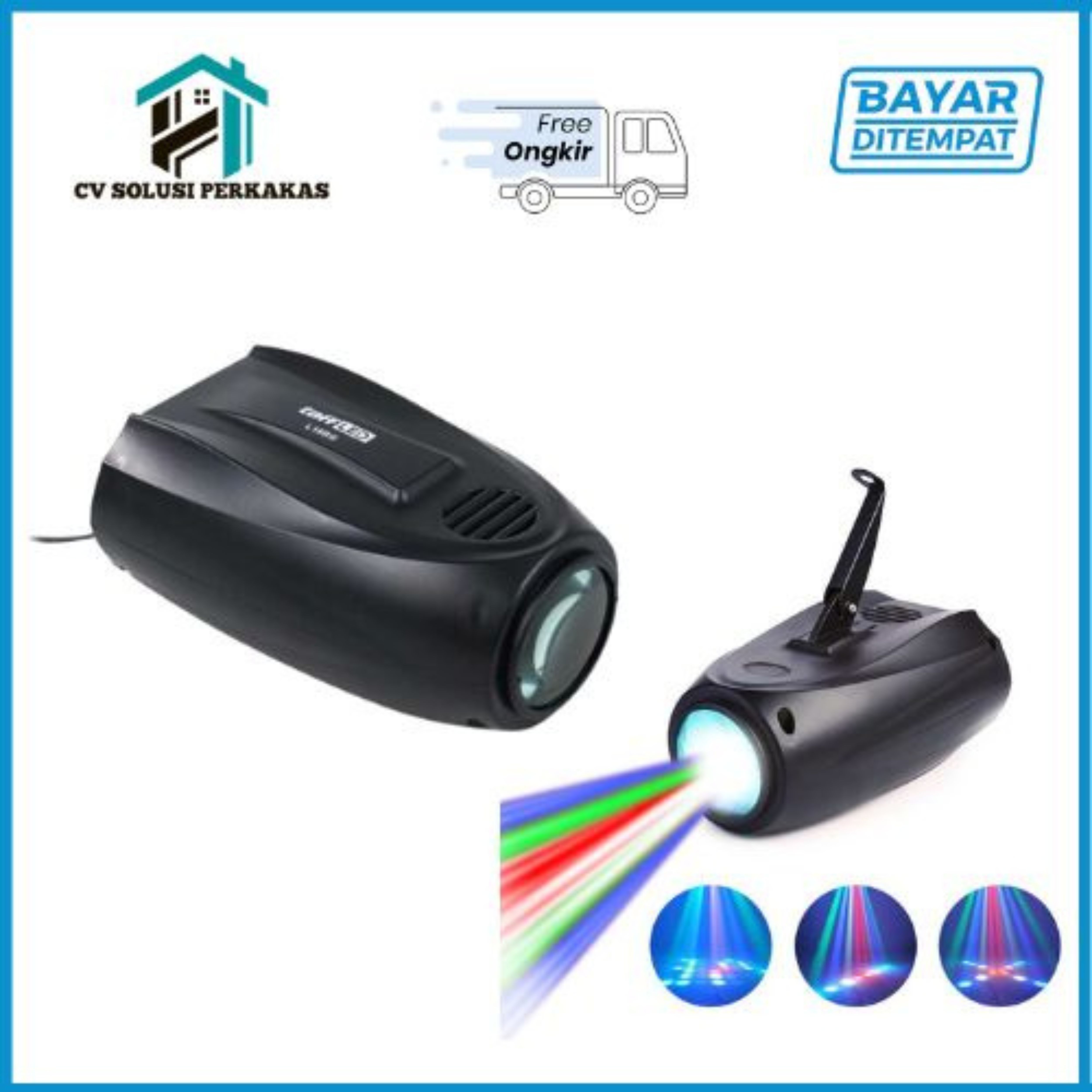 Lampu Sorot Laser Panggung Portabel ABS untuk Lightning Sound System ...
