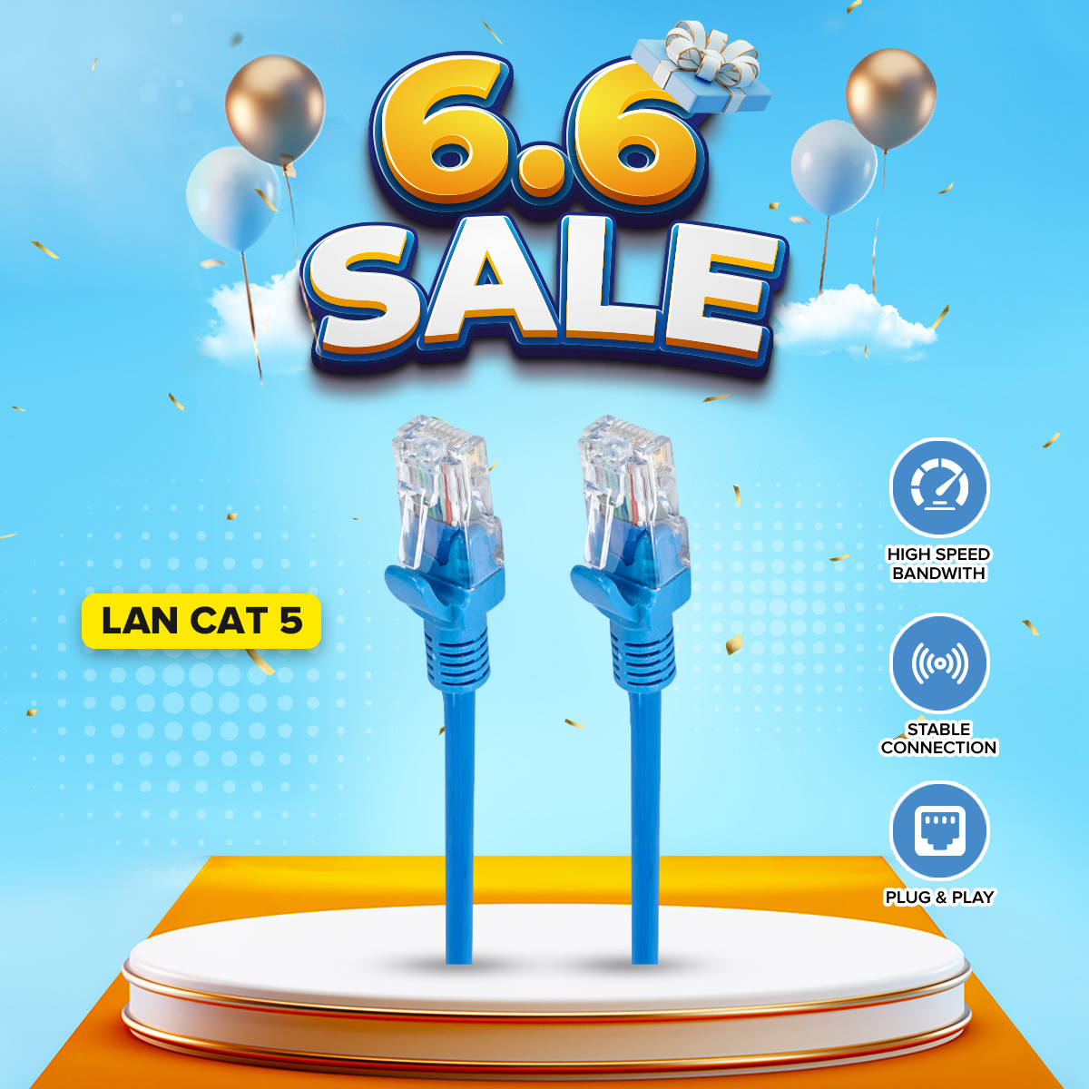 Kabel LAN CAT 5 NYK Cable Ethernet Rj45 3 Meter | Lazada Indonesia