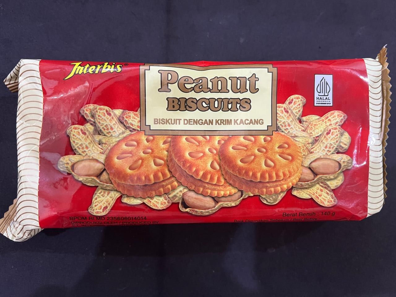 BISKUIT MAKANAN KRIM KACANG INTERBIS | Lazada Indonesia