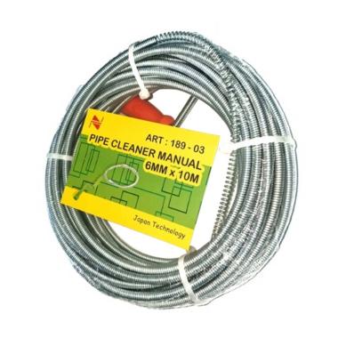 Nankai pembersih saluran pipa air mampet panjang 10 meter x 6 mm manual pipe cleaner | Lazada ...