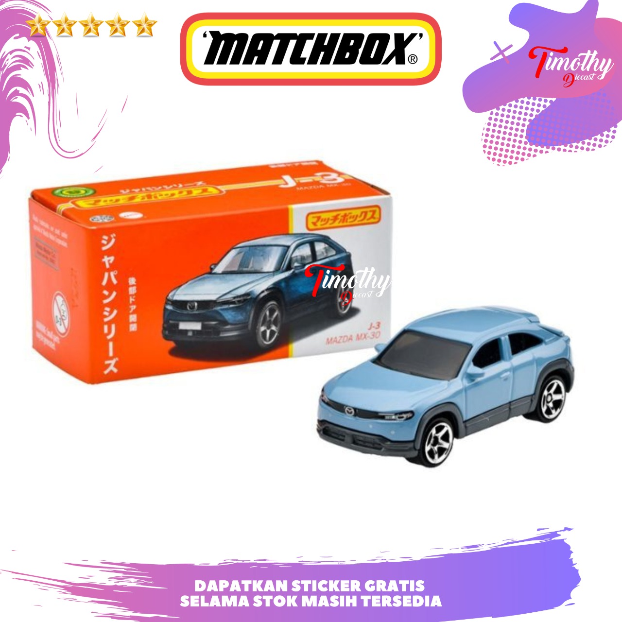 Matchbox Japan Series Opening Rear Mazda MX-30 Biru TD | Lazada Indonesia