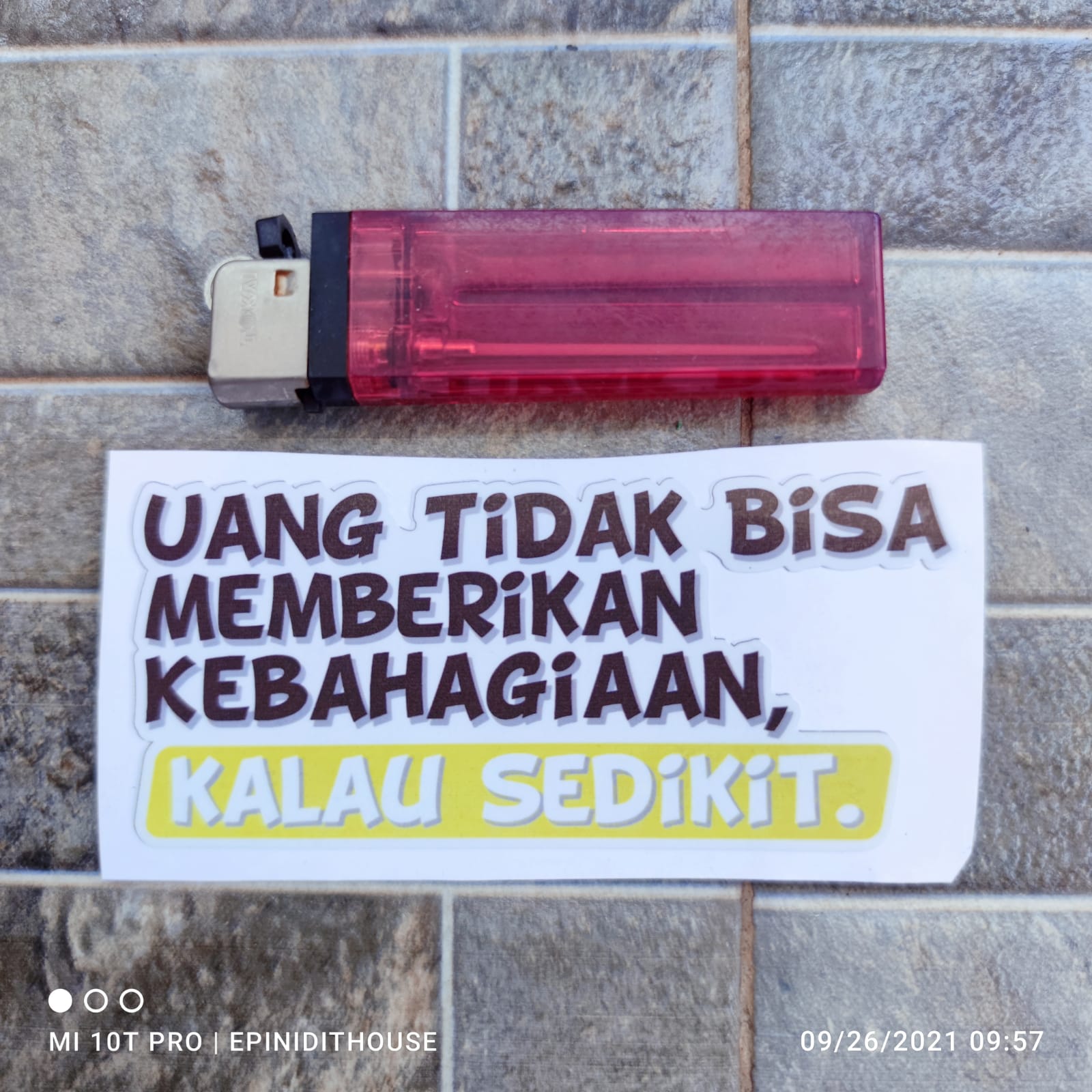 Stiker Vinyl Uang Tidak Bisa Memberikan Kata Lucu Nyleneh Humor Motor ...