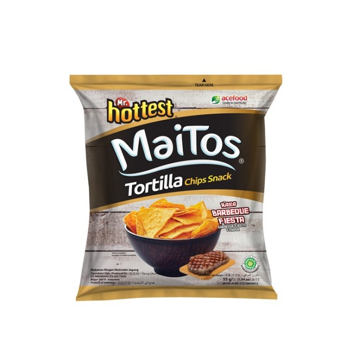 Mr. Hottest Maitos Tortilla Chips Rasa BBQ Fiesta 55 gr | Lazada Indonesia