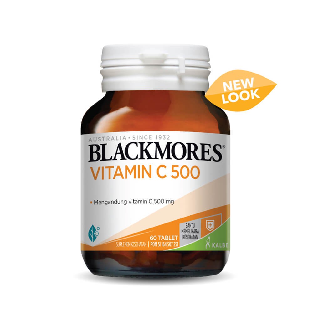Blackmores Vitamin C 500 Mg (isi 60 Tablet) / Kalbe Black Mores Vit C ...