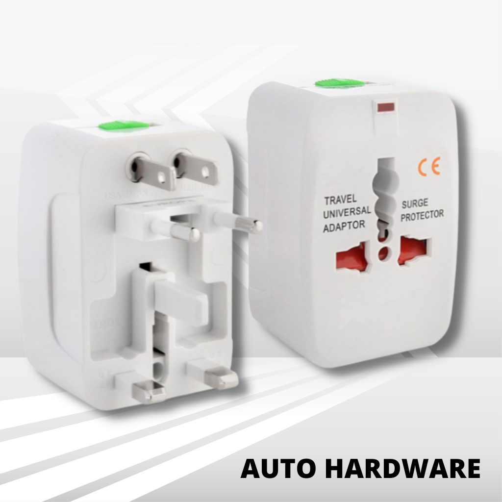 Universal Travel Adaptor EU AU UK US NZ Europe USA AUS Plug / Colokan ...
