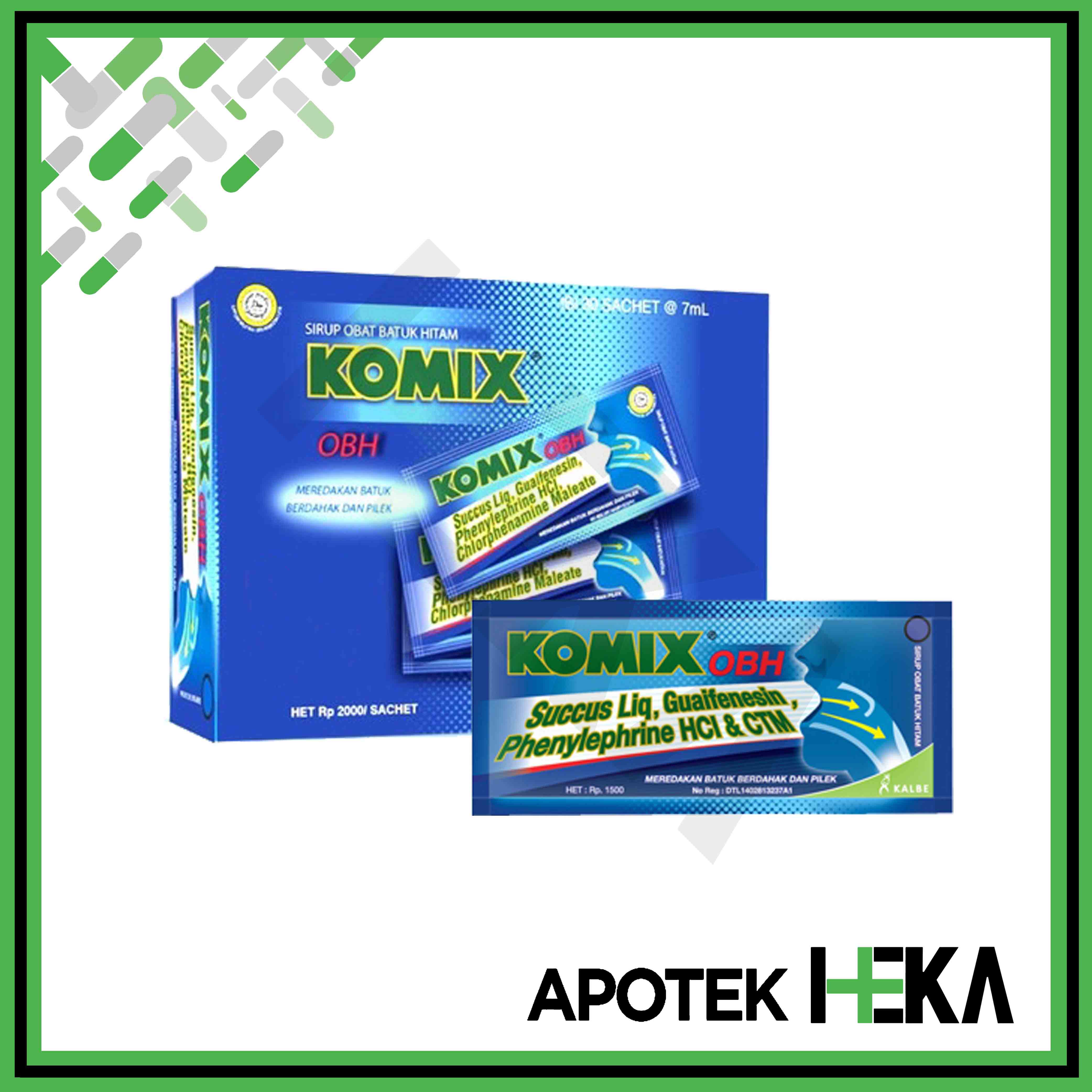 Komix OBH PE Sachet Box isi 30 Sachet - Obat Batuk Flu | Lazada Indonesia