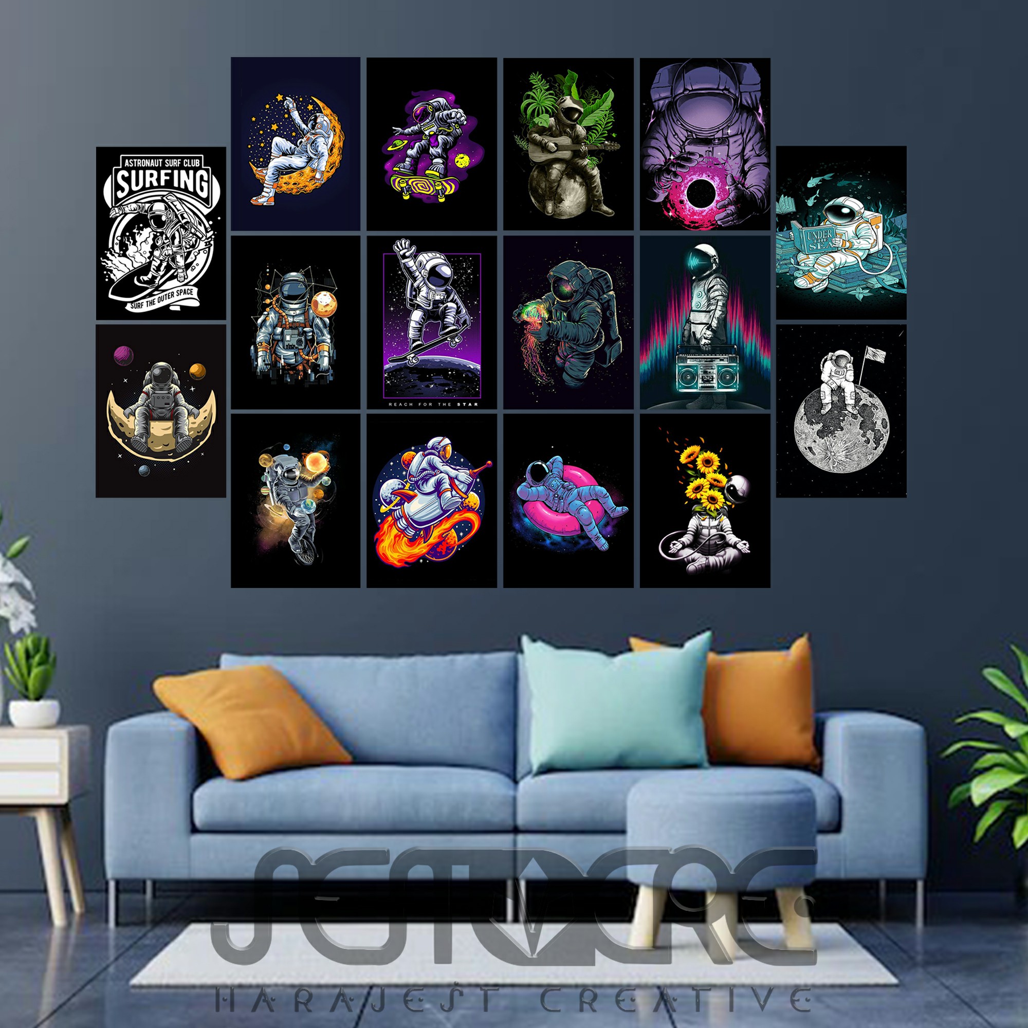 [PAKET 16PCS] Poster Dinding Aesthetic Ukuran A6/A5/A4 aesthetic wall ...