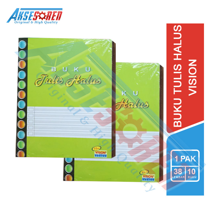 BUKU SEKOLAH VISION 38 LEMBAR [1 PACK] / ALAT TULIS / BUKU TULIS LATIN ...