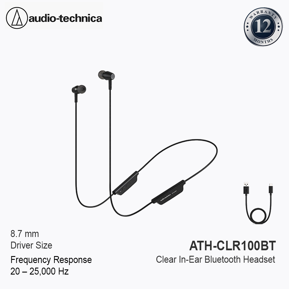 Audio-technica ATH-CLR100BT In-Ear Wireless Bluetooth Headphones ...