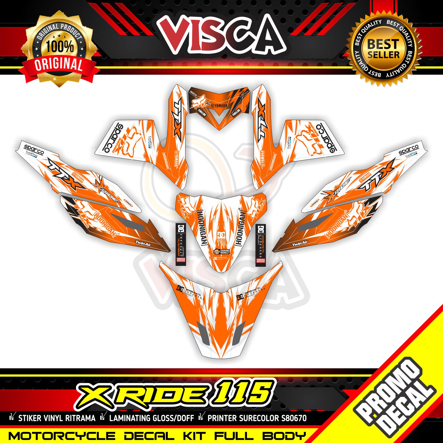 Decal X Ride 115 Old Full Body Stiker X Ride 115 Old Full Body Petir ...