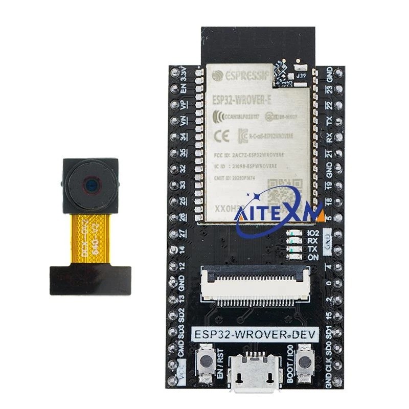 New Esp32 Wrover Cam 2022 Wifi Bluetooth Camera Esp32 Cam Dev Board