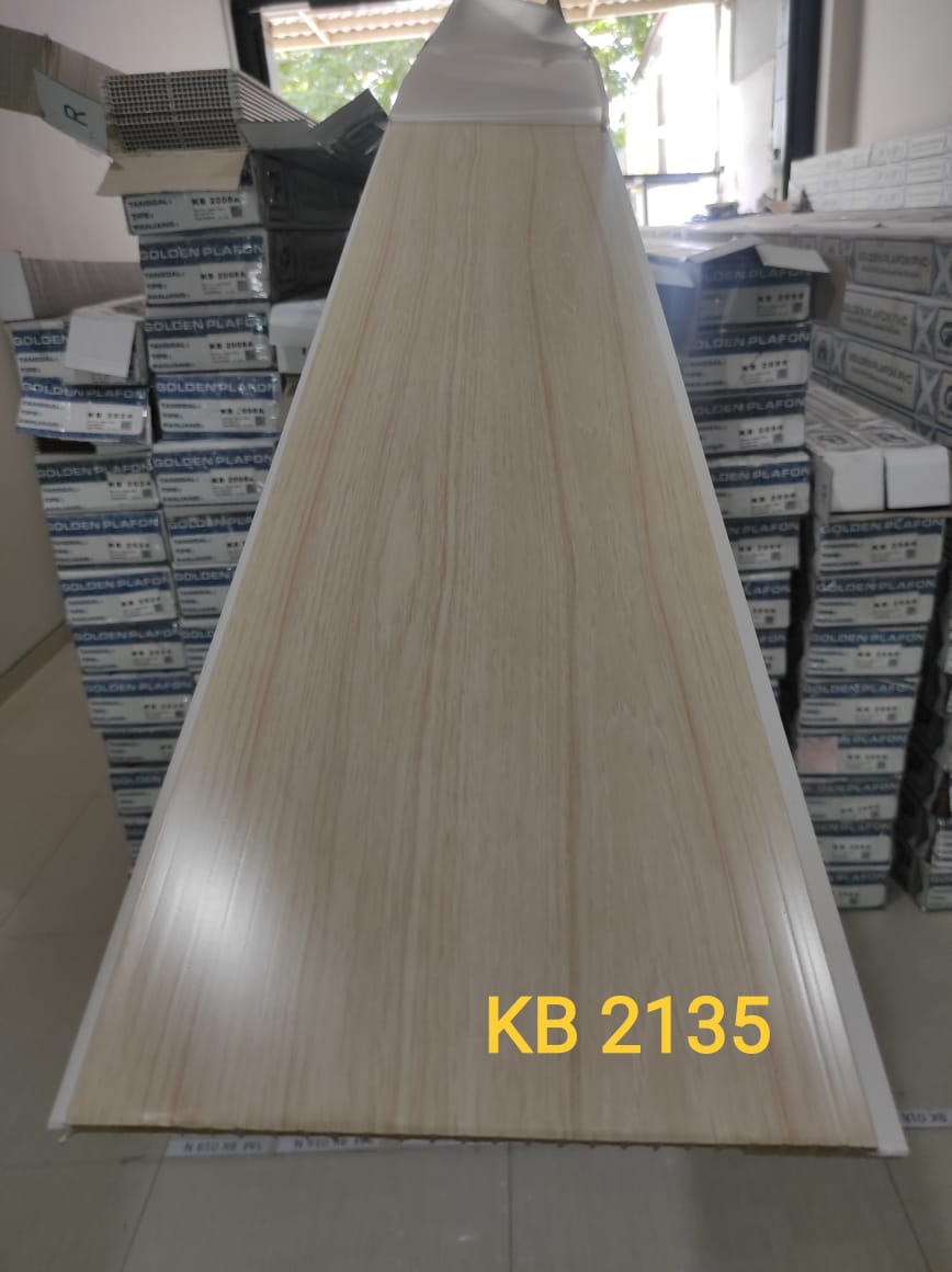 (KHUSUS AREA SEKITAR SURABAYA) plafon pvc glossy /minimal 10 lembar / kanaka plafon pvc / golden ...