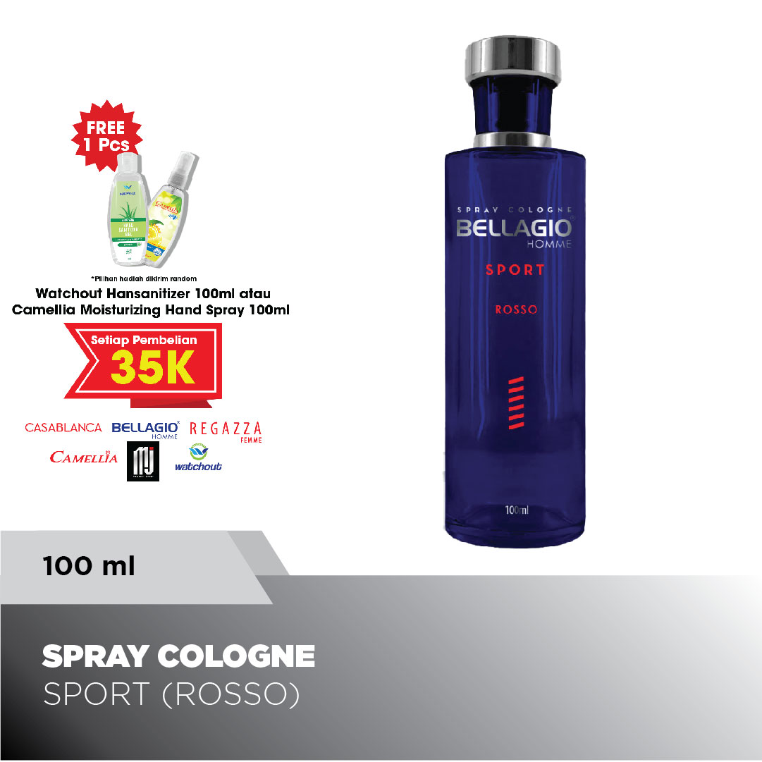 Bellagio SPORT Cologne Red (ROSSO) 100ml | Lazada Indonesia