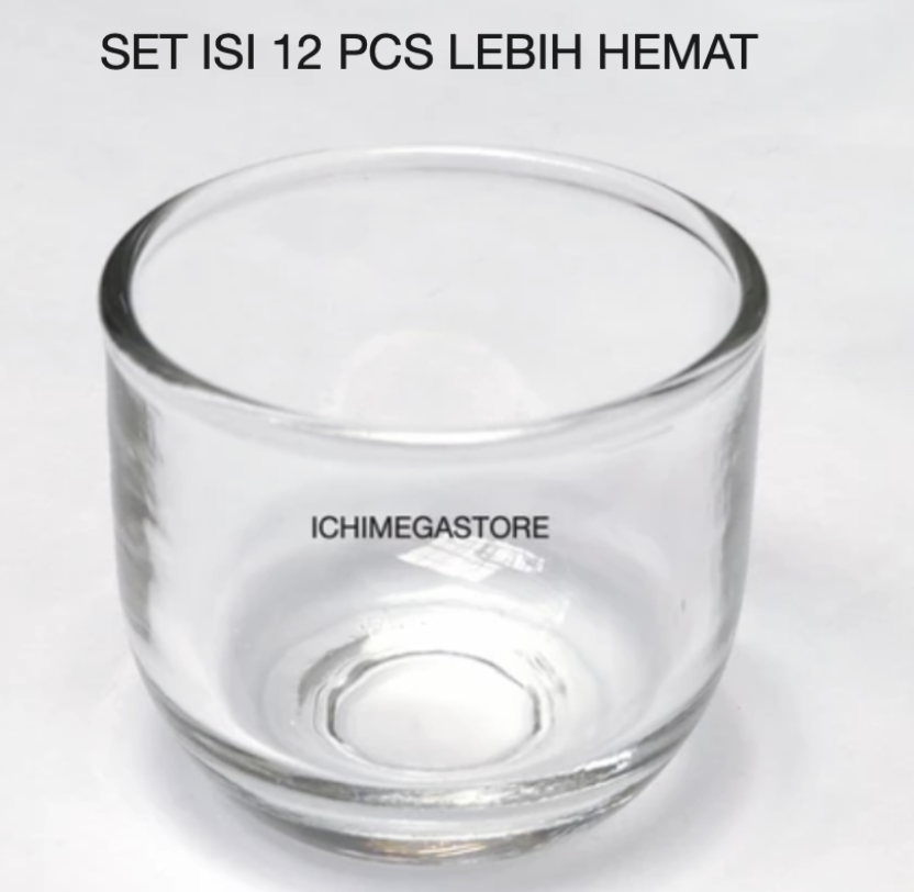 Gelas Sloki Bulat Kaca Shot Glass Gelas Cocktail Dessert Pot Vas Kaca ...