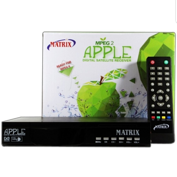 Receiver Parabola Matrix Apple Mpeg2 | Hijau mini | Lazada Indonesia