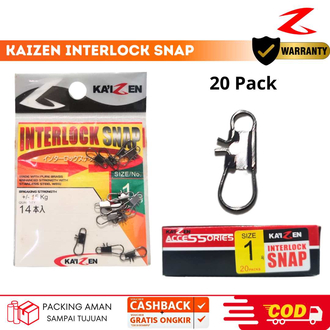 Interlock Snap ITS Peniti Kail Kaizen Model Kancing | Lazada Indonesia