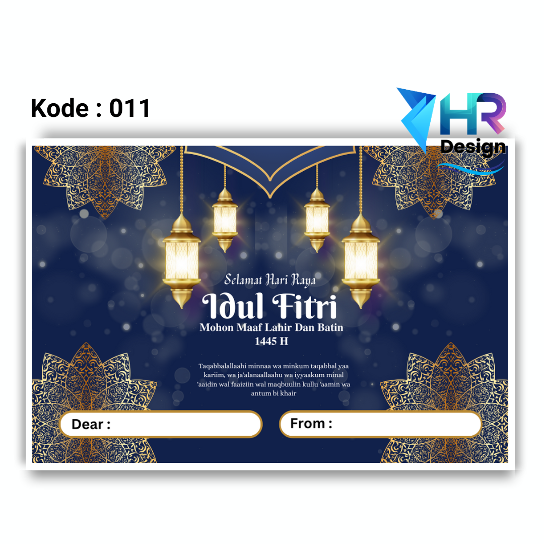 [ ISI 100 ] Greeting Card Idul Fitri - Kartu Ucapan Idul Fitri - Kartu ...