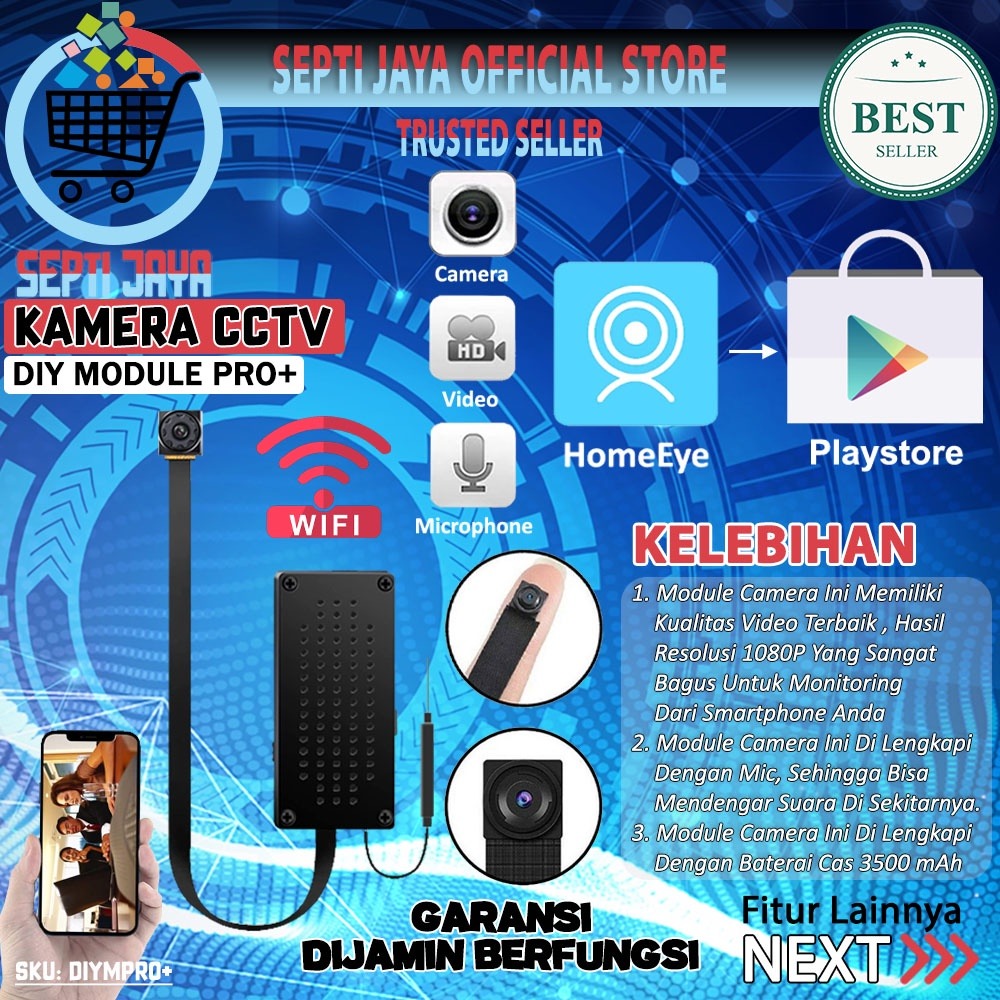 Ultra Small Micro IP Camera Diy Module Pro T200 Wifi Wireless P2P APP ...