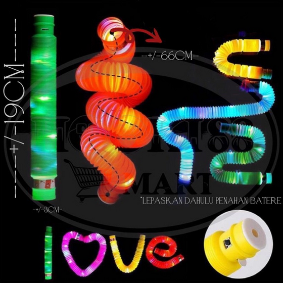 Mainan Light Up Tubes Pop Pipes Led / Mainan Lampu Stik Pipa | Lazada ...