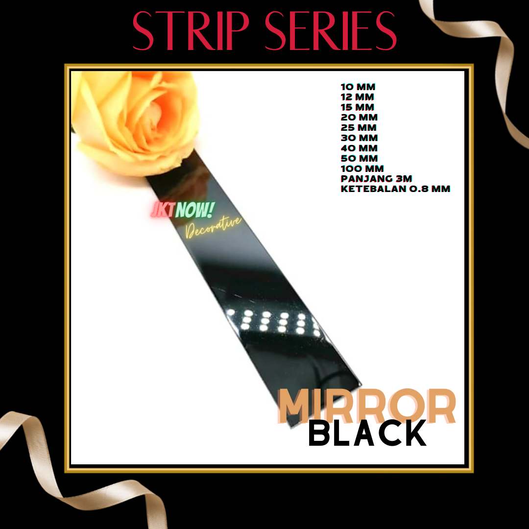 Lis Plat Stainless Interior Decoration List Plat Strip Mirror Black ...