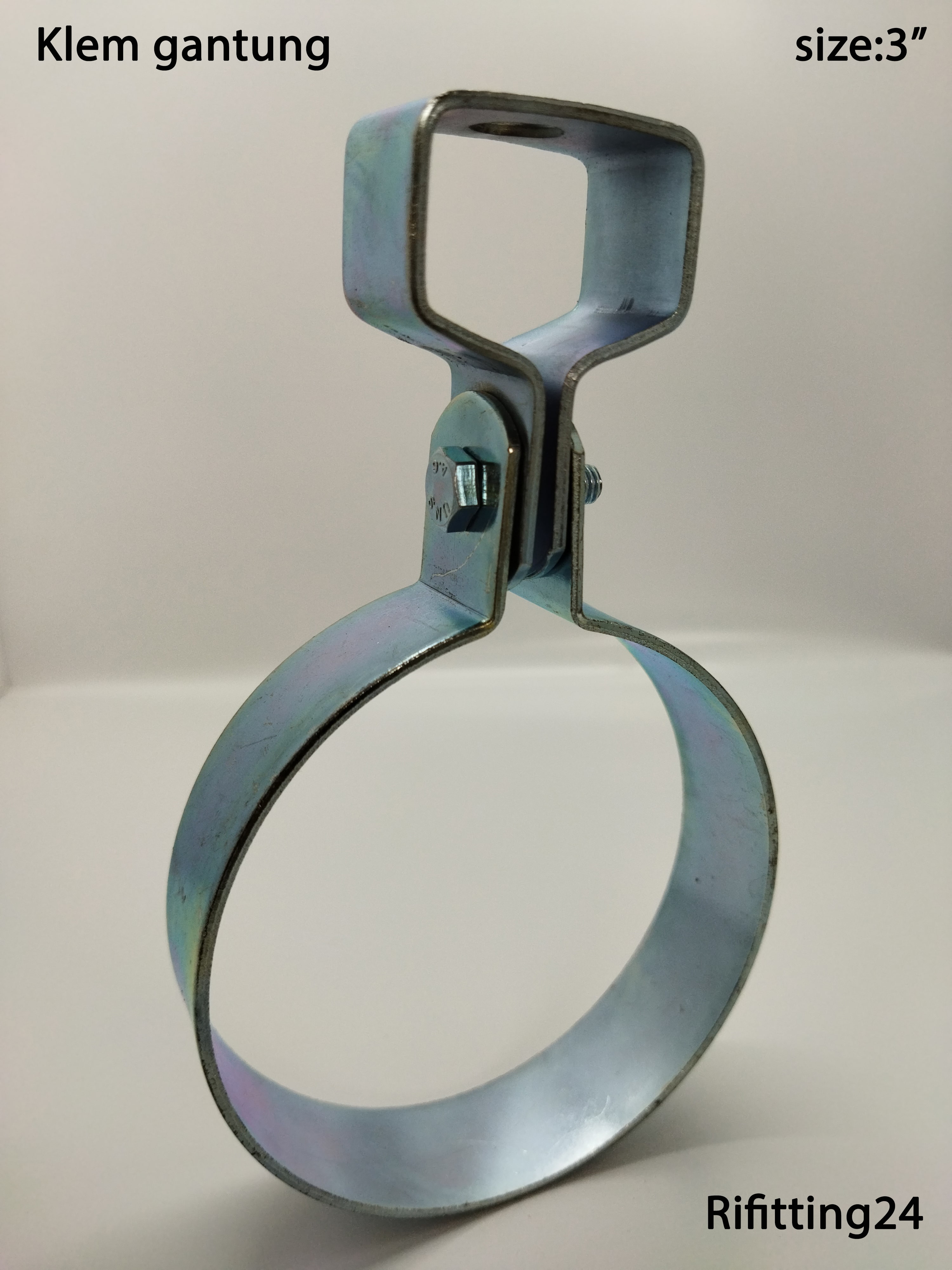 KLEM GANTUNG 3"/HANGER KLEM 3"/KLEM PLAT BESI TEBAL GALVANIS | Lazada ...