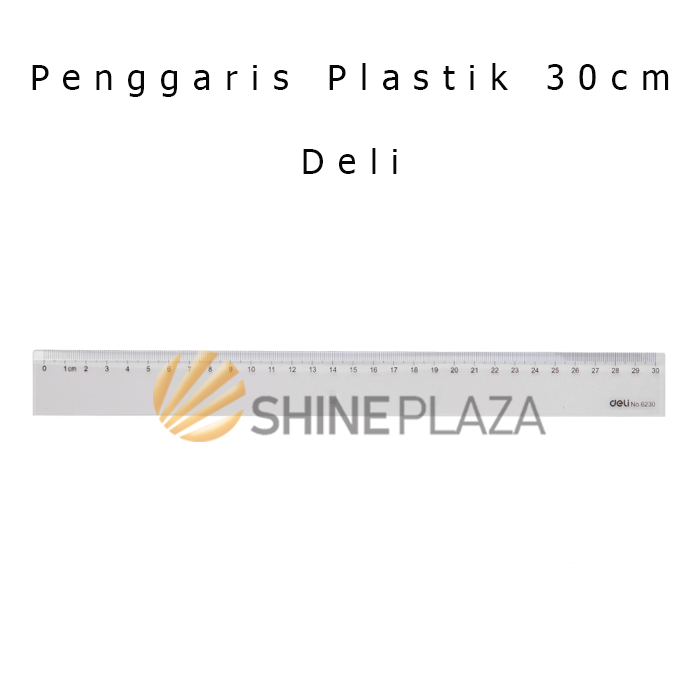 Penggaris Plastik Deli 30cm E6230 - Plastic Ruler Deli 30 cm | Lazada ...