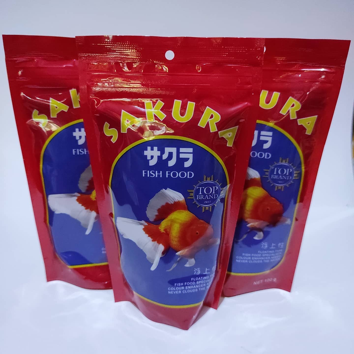 Pellet Pakan Ikan Sakura Fish Food 1 mm Mix 100 gram | Lazada Indonesia